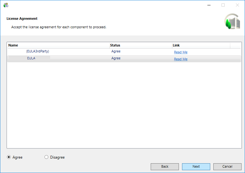 Accept the License Agreements