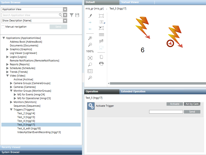 Triggering VMS Actions