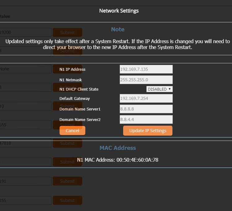 Configuring the Connection to the Devices Through the Gateway