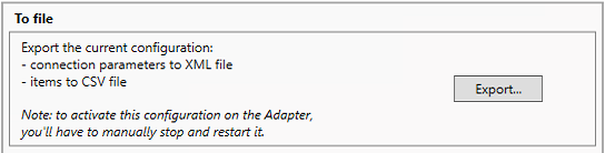 Save the Configuration