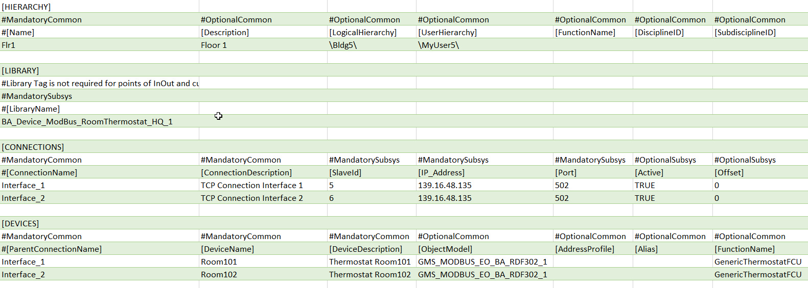 RDF302 Configuration File
