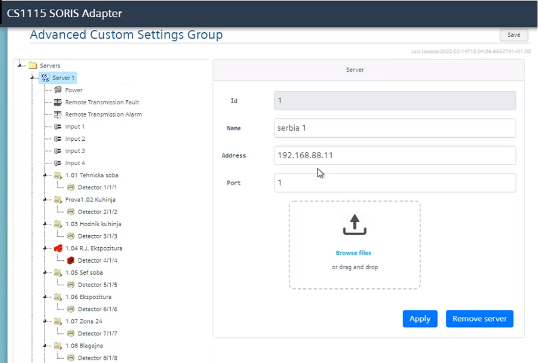 Configure the Adapter Connections