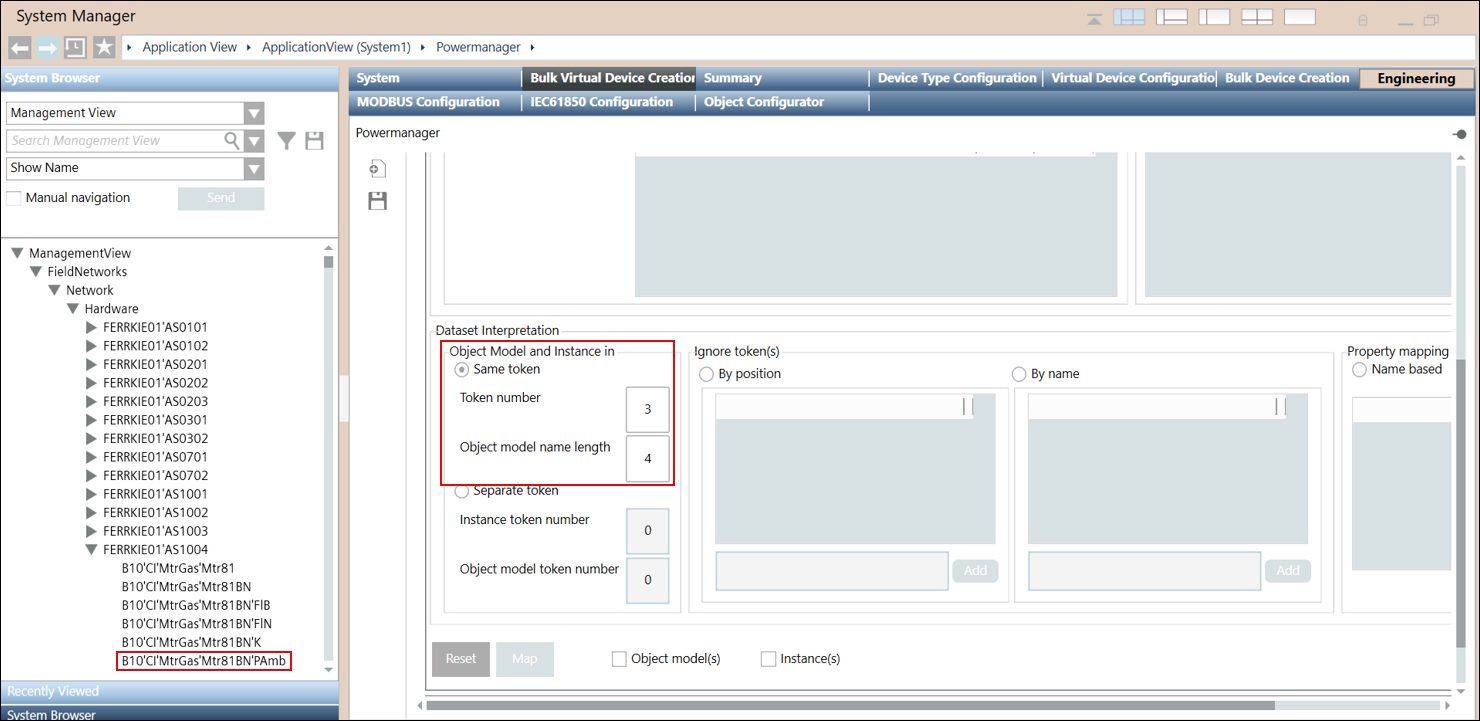 Defining Object Models and Device Instances