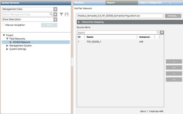 Import the Configuration