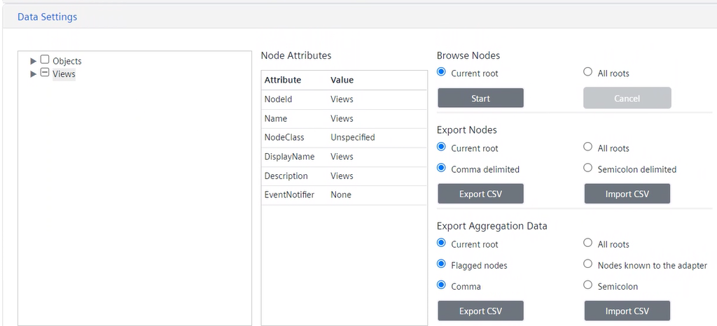 Export Configuration Data