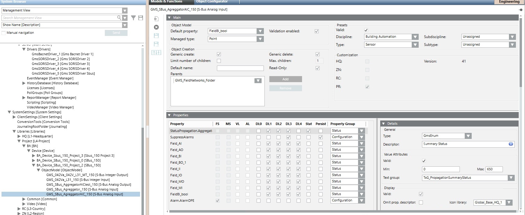 Configuring the Datapoint Aggregations and Bitstring Splits
