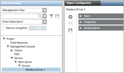 Create the Modbus Driver