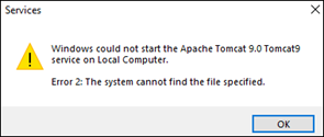 Tomcat Service Fails to Start