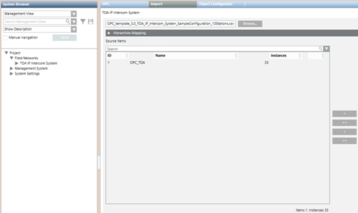 Import Configuration Data