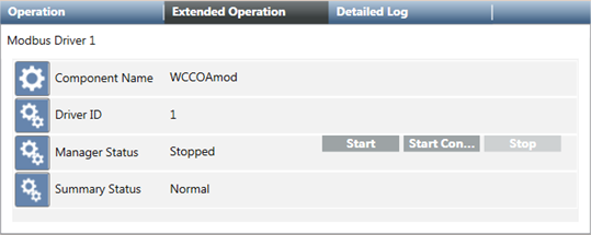 Start the Modbus Driver