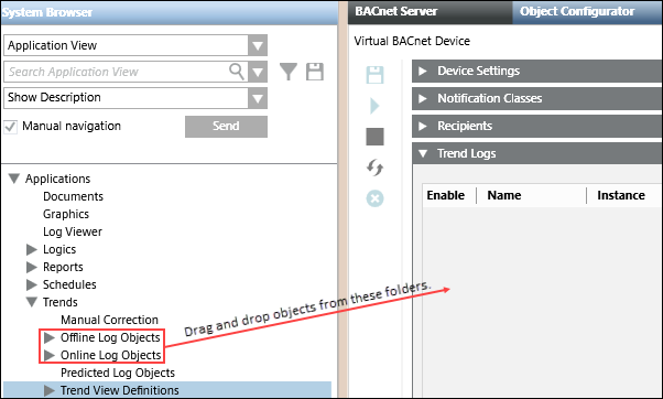 BACnet Server Workspace