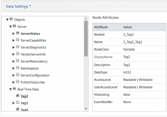 Dateneinstellungen konfigurieren
