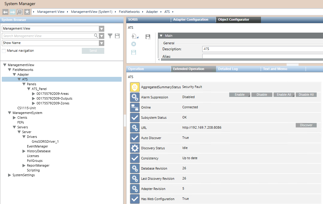 Discover ATS 4500 Configuration