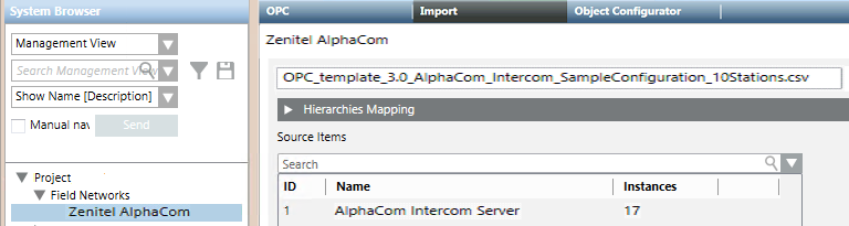 Import Configuration Data