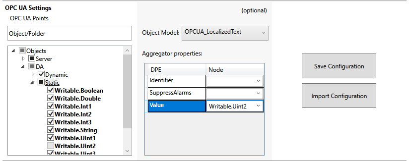 Performing OPC UA Adapter Online Configuration